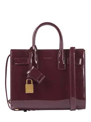 Saint Laurent Sac De Jour Nano Tote Bag - Burgundy