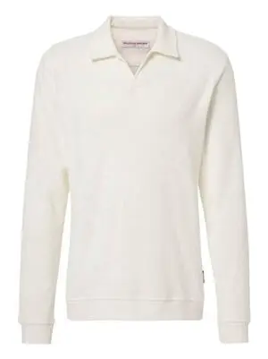 Orlebar Brown Cotton Terry Polo Sweater - White