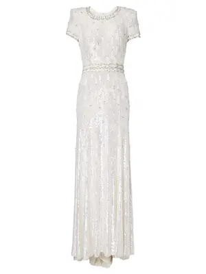 Jenny Packham Bridal Kira Embellished Gown - White