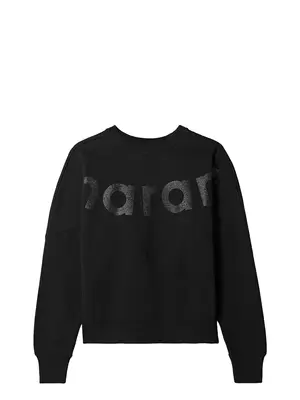 MARANT ETOILE Houston Glittered Sweatshirt - Black