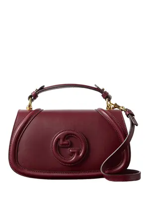 Gucci Blondie Leather Shoulder Bag - Burgundy