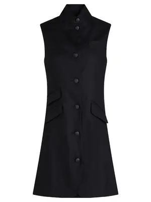 Rag & Bone Slade Linen-blend Mini Dress - Black