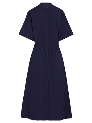 Rag & Bone Ronan Cutout Cotton-poplin Midi Dress - Navy