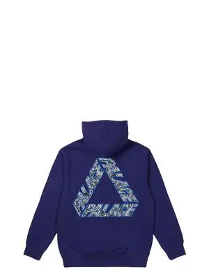 PALACE P3 Snake Applique Hood - Navy Blue