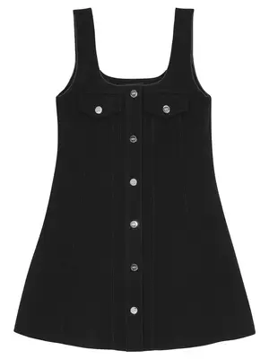 GANNI GANNI Press-Stud Fastening Mini Dress
