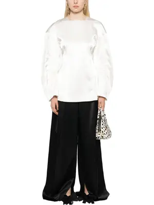 JIL SANDER Pleated Trousers - Black