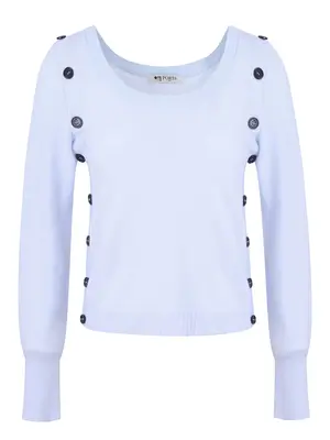 Ports 1961 Contrast-button Jumper - Blue