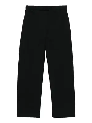 MARINE SERRE Moon-logo Fleece Track Pants - Black