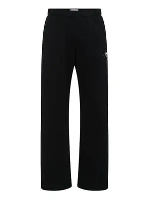 MARINE SERRE Embroidered Fleece Track Pants - Black