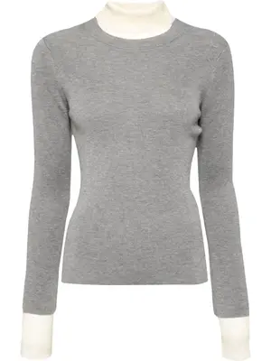 B+AB B+ab Layered Fine Knit Top