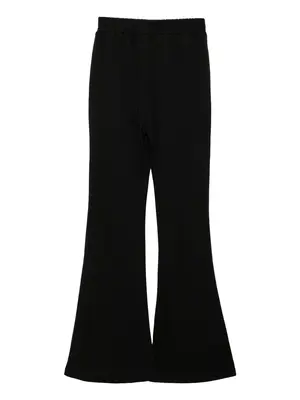 TOUT A COUP Flared Full-length Trousers - Black