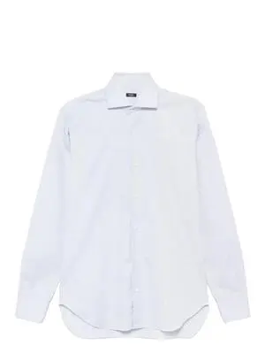 BARBA NAPOLI Checked Shirt - White