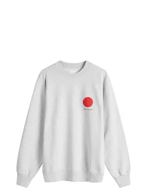 Edwin Japanese Sun Crewneck Sweatshirt - Grey Marl