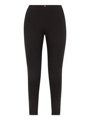 Moncler Jersey Slim-fit Leggings - Black