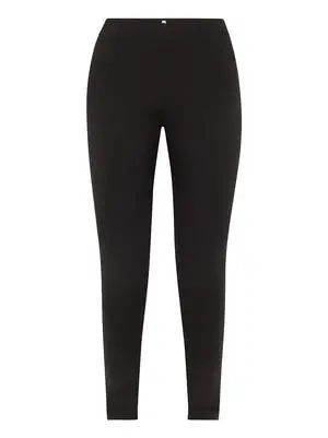 Moncler Jersey Slim-fit Leggings - Black