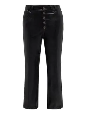 Cinq À Sept Cinq A Sept Wallace Faux Leather Bootcut Ankle Pants Black