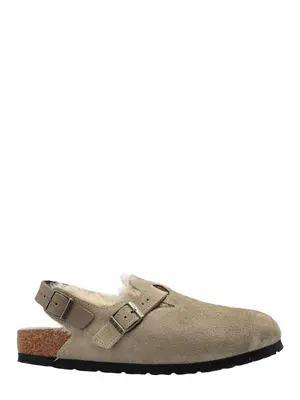 BIRKENSTOCK Birkenstock Tokyo Shearling Slippers Neutrals