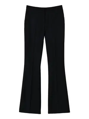 TWINSET Pressed Crease Flared Trousers - Black