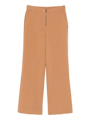 Dkny Wide-leg Trousers - Brown