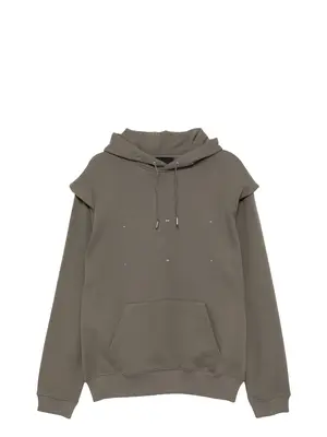 HELIOT EMIL Logo Print Hoodie - Neutrals