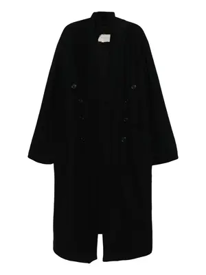 GREG LAUREN Gl1 Button Spine Coat - Black