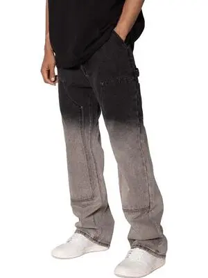 Mnml Mnml Gradient Ultra Baggy Carpenter Jeans Black/grey