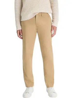 Vince Owen Stretch Cotton Chinos - British Khaki