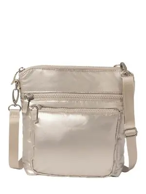 BAGGALLINI Modern Pocket Crossbody Bag - Platinum Ecopuff