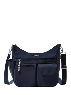 BAGGALLINI Hobo Crossbody Bag With Wristlet - French Navy