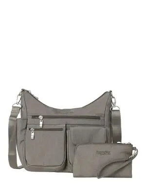 BAGGALLINI Everywhere Hobo Crossbody Bag With Wristlet - Sterling Shimmer