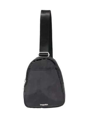 BAGGALLINI BAGGALLINI Double Zip Mini Sling Bag Black