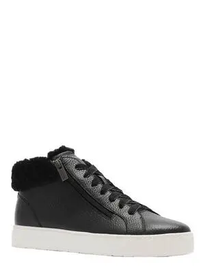 FRANKIE4 Miles Shearling Lined Sneakers - Black/shearling