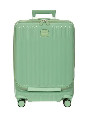 BRICS Positano Front Pocket Suitcase 55cm - Sage Green