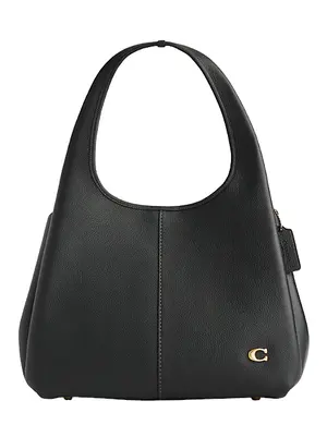 Coach Lana Leather Shoulder Bag B4/black