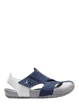 JORDAN Flare Sandals - Midnight Navy Blue/white/cement Grey