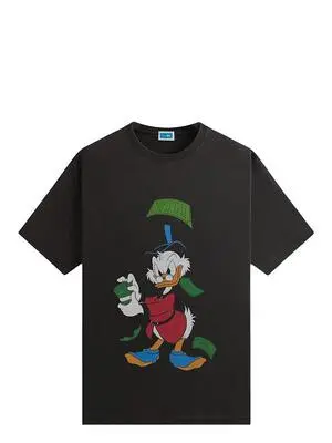 Kith Disney Donald Duck Scrooge Dollar Vintage Tee Shirt - Black