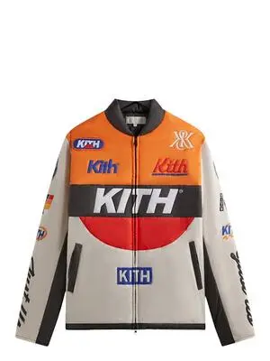 Kith Full Zip Brixton Puffed Shirt Jacket - Sandrift