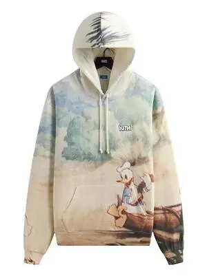 Kith Disney Donald Duck Hawaiian Vintage Nelson Hoodie - White