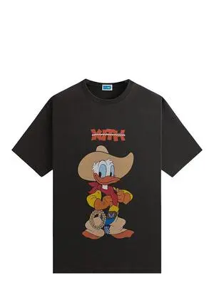 Kith Disney Donald Duck Cowboy Vintage Tee Shirt - Black