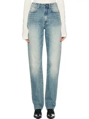 GRLFRND Sara Super High-rise Straight Jeans In Wash - Jackson