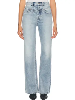 GRLFRND Katya Seamed Wide Leg Jeans - Azusa