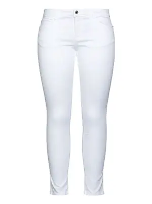 Guess Slim Fit Cotton-blend Trousers - White