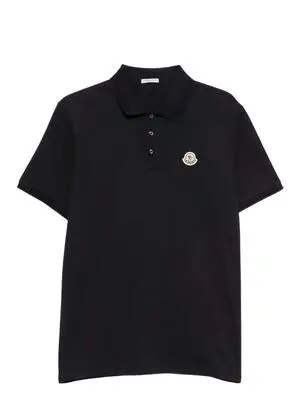 Moncler Logo-appliqué Polo Shirt - Blue