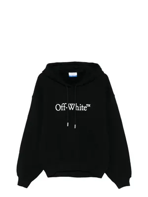 Off-White Logo-print Hoodie - Black