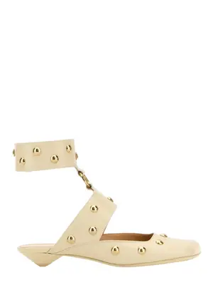 Chloé Jade Leather Sandals - White