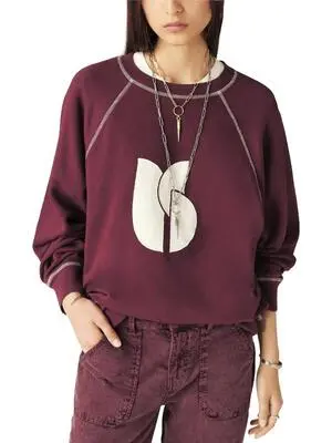 Ba&sh Bart Long-sleeve Sweatshirt - Purple