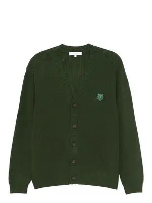 Maison Kitsuné Fox-patch Cardigan - Green