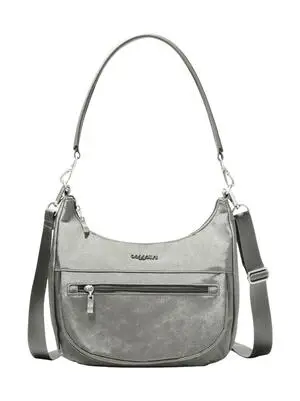 BAGGALLINI Modern Pocket Half Moon Shoulder Bag - Sterling Shimmer