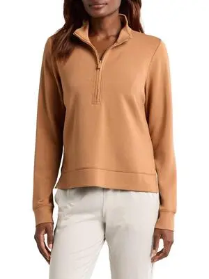 Travis Mathew TravisMathew Shadow Mirage Half Zip Pullover Bronze