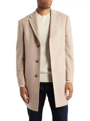 Nordstrom Cashmere Overcoat Brown Taupe